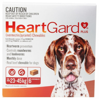 HEARTGARD 30 PLUS (IVERMECTIN/PYRANTEL) CHEWABLES EACH CHEWABLE ...