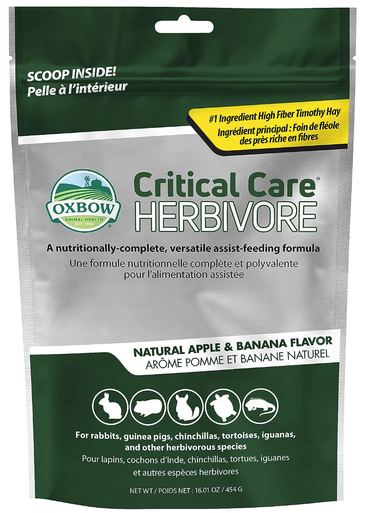 Oxbow Critical Care 454g - Apple & Banana Flavour