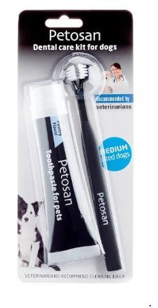 Petosan Toothpaste / Toothbrush Kit - Medium - The Animal Pharmacy