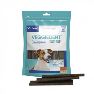 Veggiedent Dental Sticks for Small Dogs 5- 10kg (15 chews) - The Animal ...