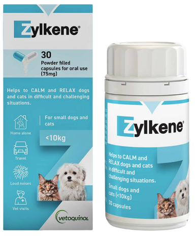Zylkene 75mg Calming supplement for Cats and Dogs