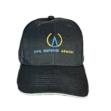 Black Civil Defense Armory Hat, One Size Fits All - Civil Defense Armory