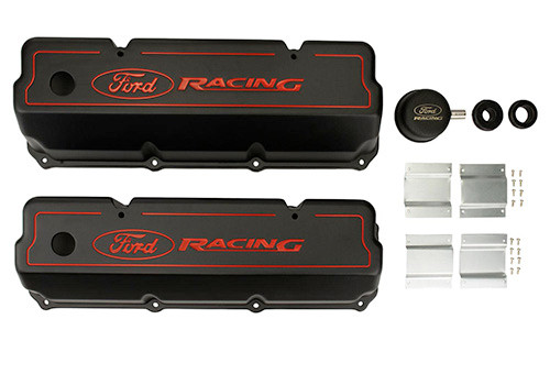 Ford Performance CLEVELAND BLACK ALUMINUM VALVE COVER M-6582-Z351B ...