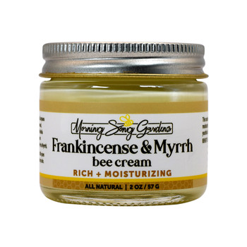Bee Balm Cream- Frankincense & Myrrh Natural - For Dry Skin.