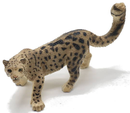 Papo Snow Leopard #50160 - Tinged Thick Fur with Spots
