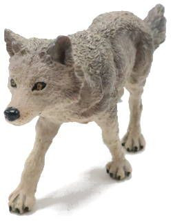 Papo Wolf Cub #50162 - Lovable Grey Cub, Trotting Pose