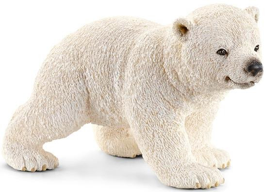 Schleich Polar Bear Cub Walking #14708 - Vibrant White Fur