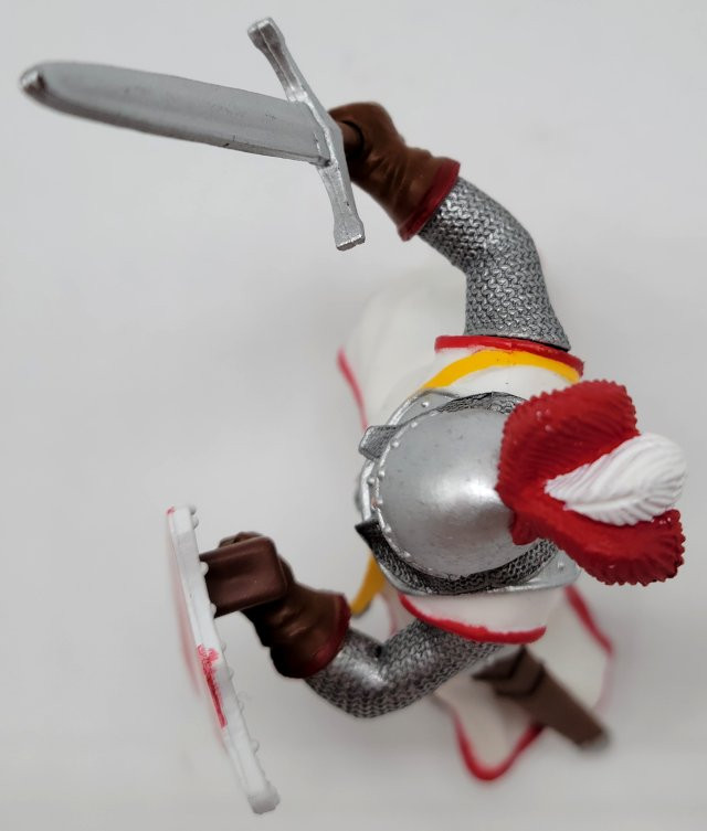 Papo Lancelot #39817 - New in 2022. Red and White Shield