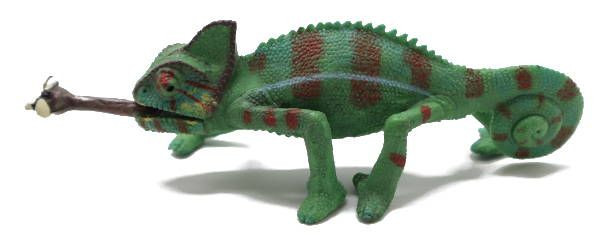 Papo Wild Animals - Chameleon #50177 - Green and Brown