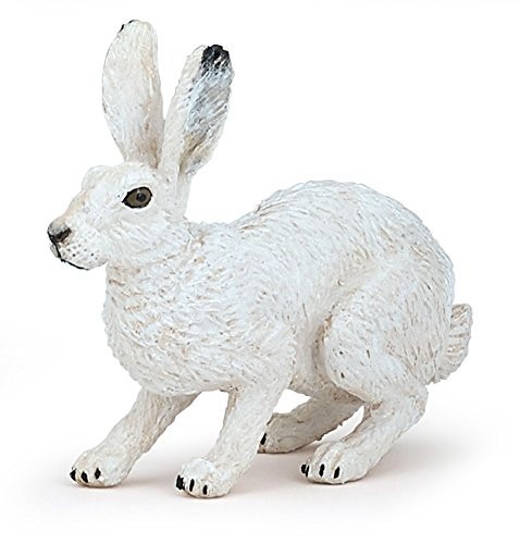 Papo Arctic Hare #50226 - Shaggy, White Rabbit Varmit