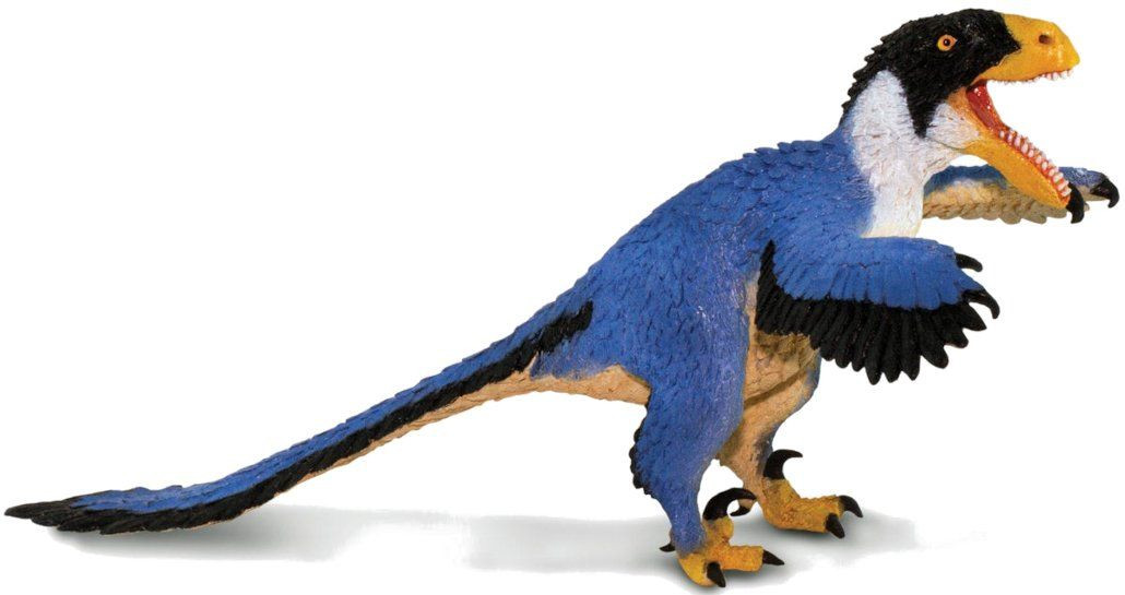 Utahraptor #100728 (Safari Ltd.) New 2023, Vibrant blue