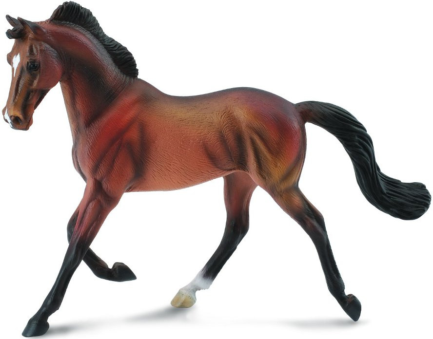 CollectA Thoroughbred Mare - Bay #88477 - Galloping Horsey