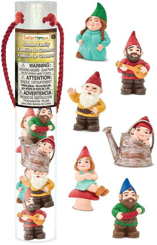 Safari Ltd. - Gnome Family Toob #100071 - 6 Cute Gnomes