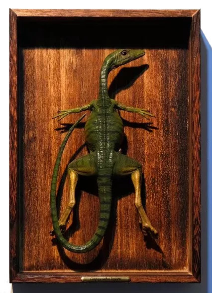 Papo Compsognathus #55072 - Sleek Figure w/ Moveable Jaw