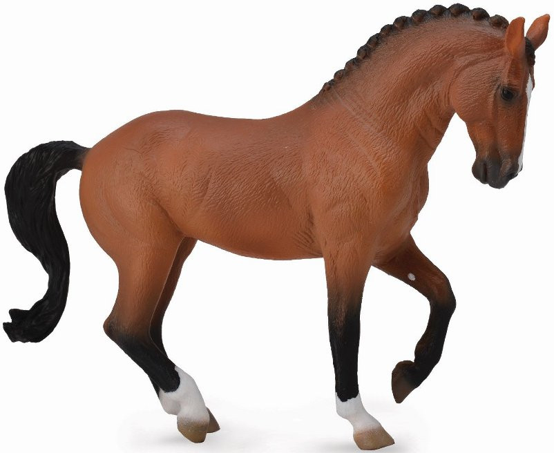 Schleich Hanoverian Mare #72135 Black with white marks.