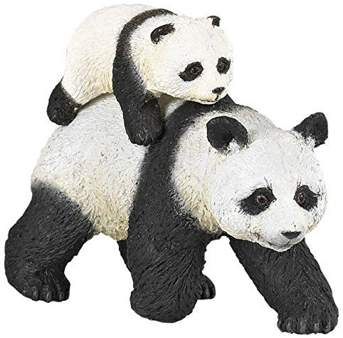Papo Panda Mother Nuturing Cute Baby Panda #50196