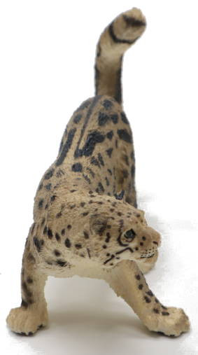 Papo Snow Leopard #50160 - Tinged Thick Fur with Spots