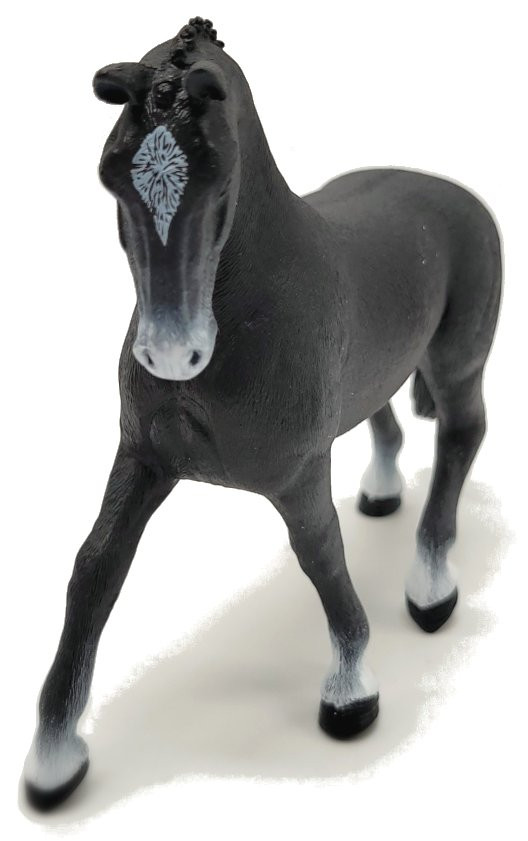Schleich Hanoverian Mare #72135 Black with white marks.