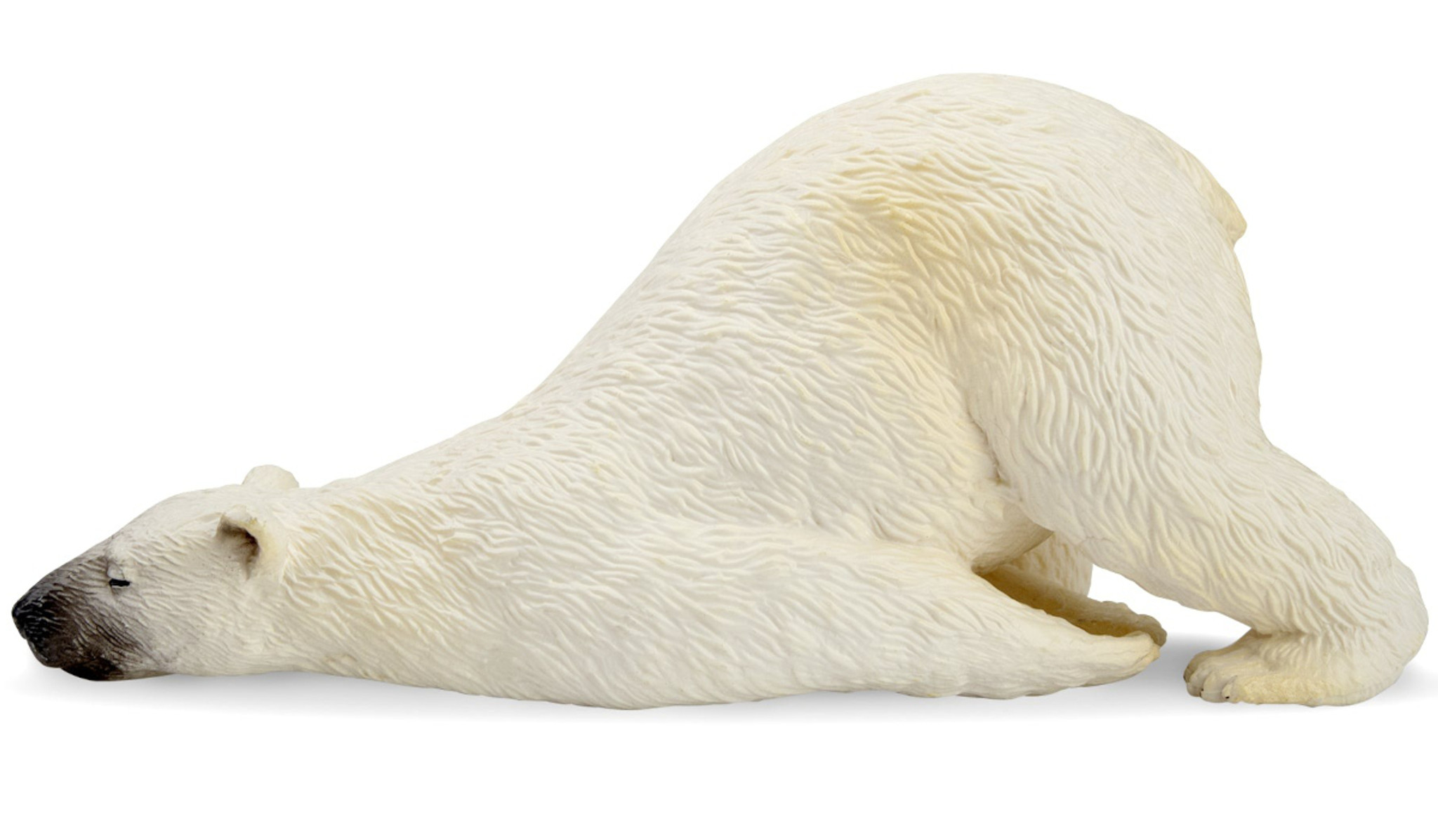 Toymany - Adult Polar Bear Lying #00359