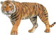 Papo Tiger Cub #50021 - Vibrant Orange Stripes / Green Eyes