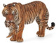 Papo Tiger Cub #50021 - Vibrant Orange Stripes / Green Eyes