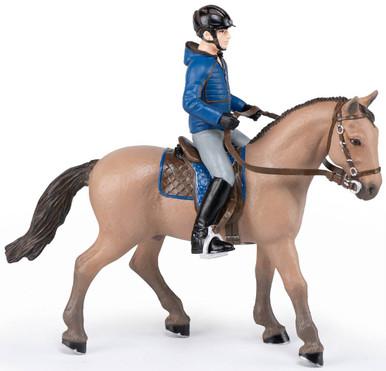 Papo Walking Horse with Riding Man #51565 - Complete Set