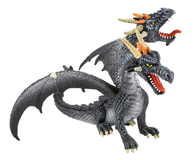 Bullyland - Black Double-headed Dragon #75997