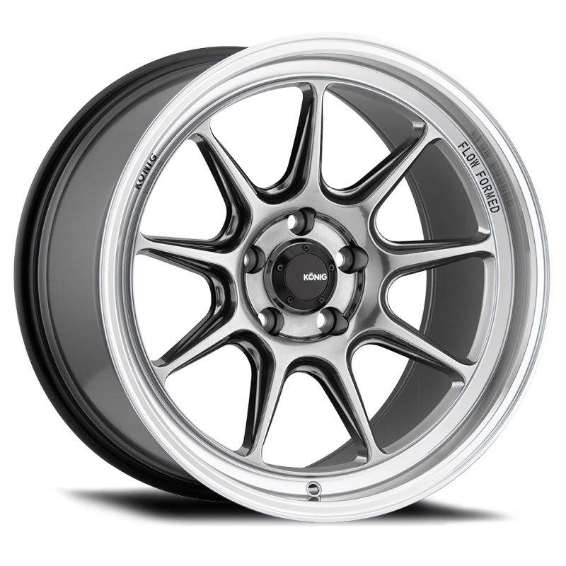 Konig Countergram 18x9.5A 5x114.3 ET25 Hyper Chrome / Machined Lip ...