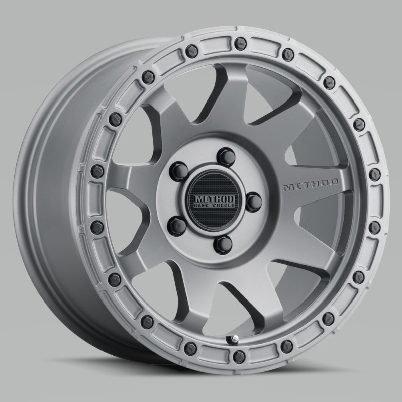 Method MR317 17x8.5 0mm Offset 5x5 71.5mm CB Matte Titanium Wheel ...