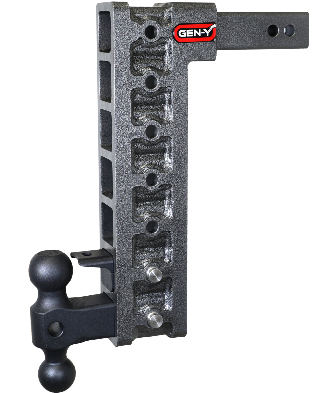 Gen-Y Mega Duty 2in Shank 15in Drop 10K Hitch w/GH-031 Dual-Ball/GH-032 ...