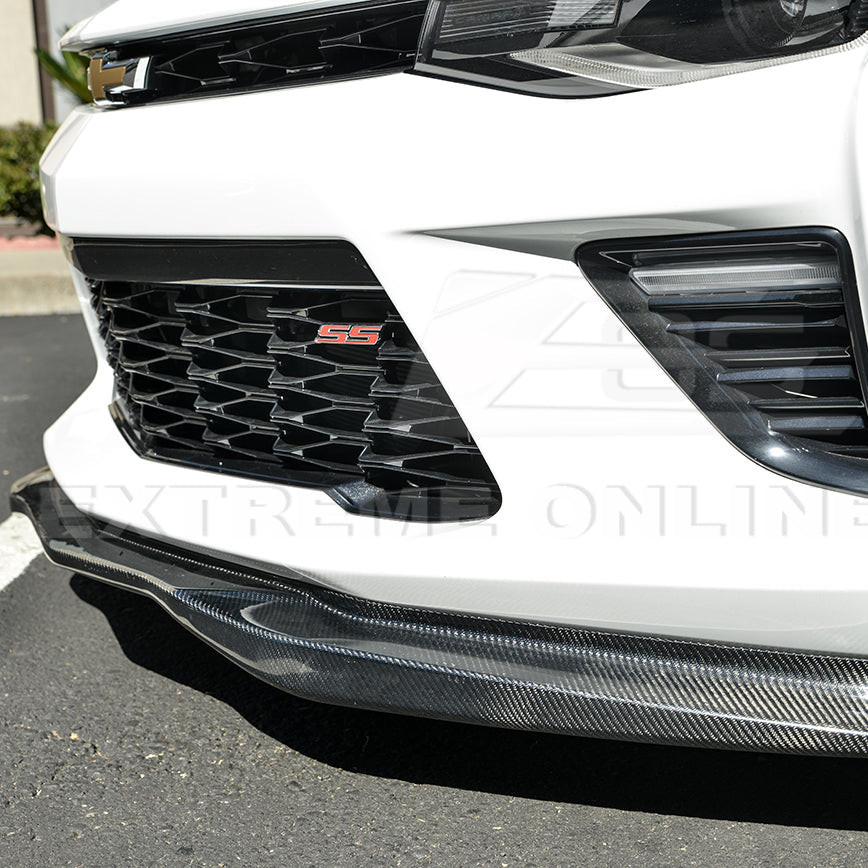 EOS T6 Style Front Splitter w. Winglets - Carbon Fiber - 16-24 Camaro ...