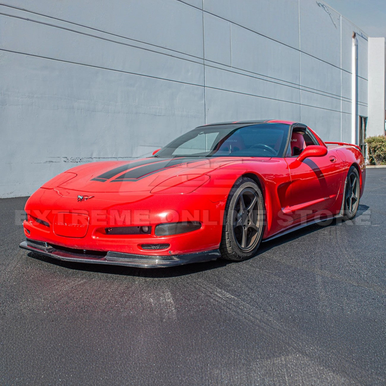 EOS Front Splitter & Side Skirts - Carbon Fiber - 97-04 C5 Corvette ...