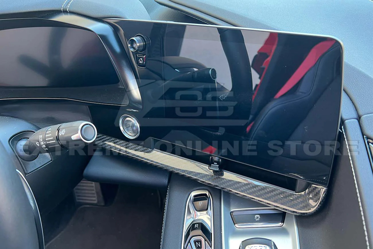 EOS Dash Overlay Trim - Carbon Fiber - C8 Corvette (CC-473-BKCF)