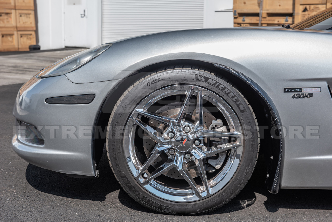 EOS Wheel Well Extended Arches - Front - C6 Corvette (MF-570-BKCF)