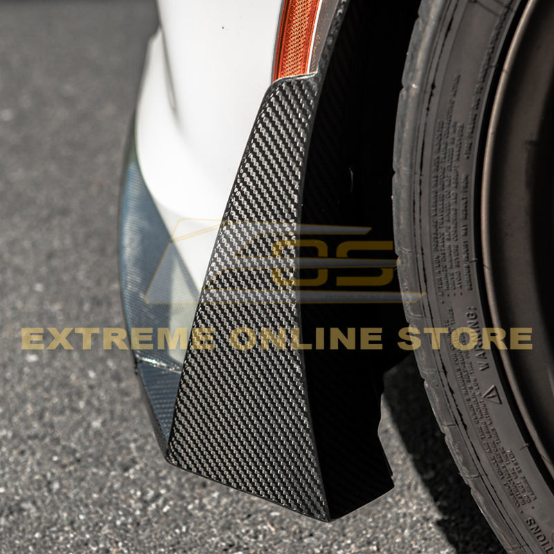 EOS Stage 3 Front Winglets - Carbon Fiber - C7 Corvette (SPLITTER-085-BKCF)