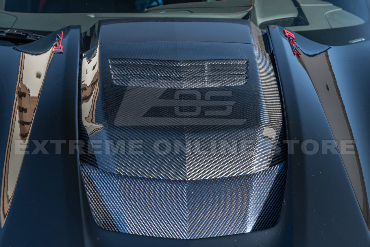 EOS Carbon Fiber Hood Cowl - C7 Corvette ZR1 (HOOD-724-BKCF)