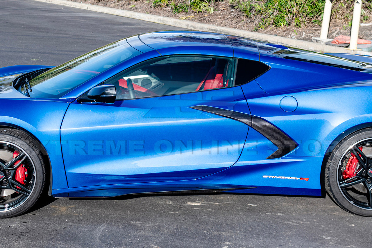 EOS Z06 Style Side Skirt Rocker Panels - Carbon Flash - C8 Corvette (SS ...