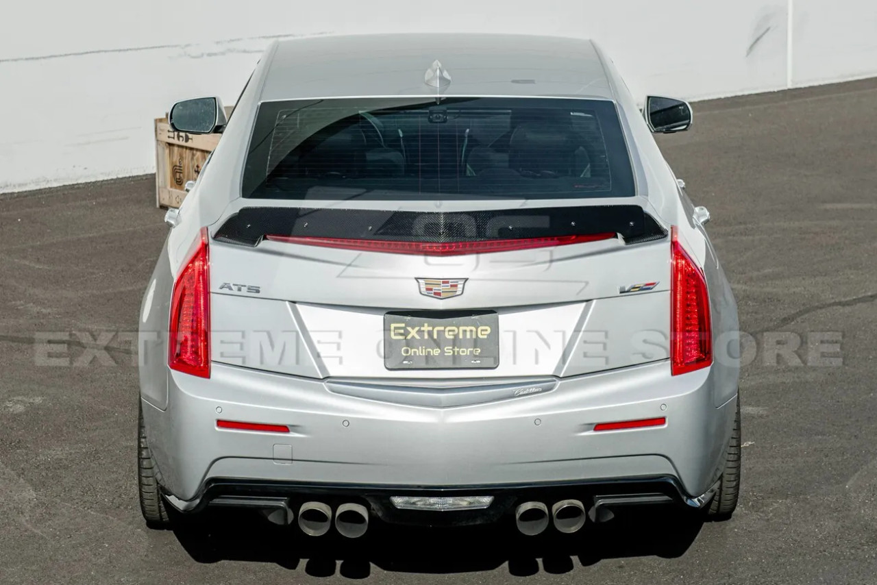 EOS Carbon Fiber Rear Spoiler w. Wickerbill - ATS-V Sedan (SPOILER-646 ...