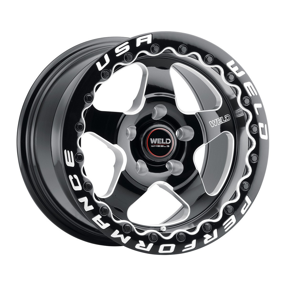Weld Ventura Beadlock 15x10 Rear Wheel - C6 / C7 Corvette GS / Z06 ...