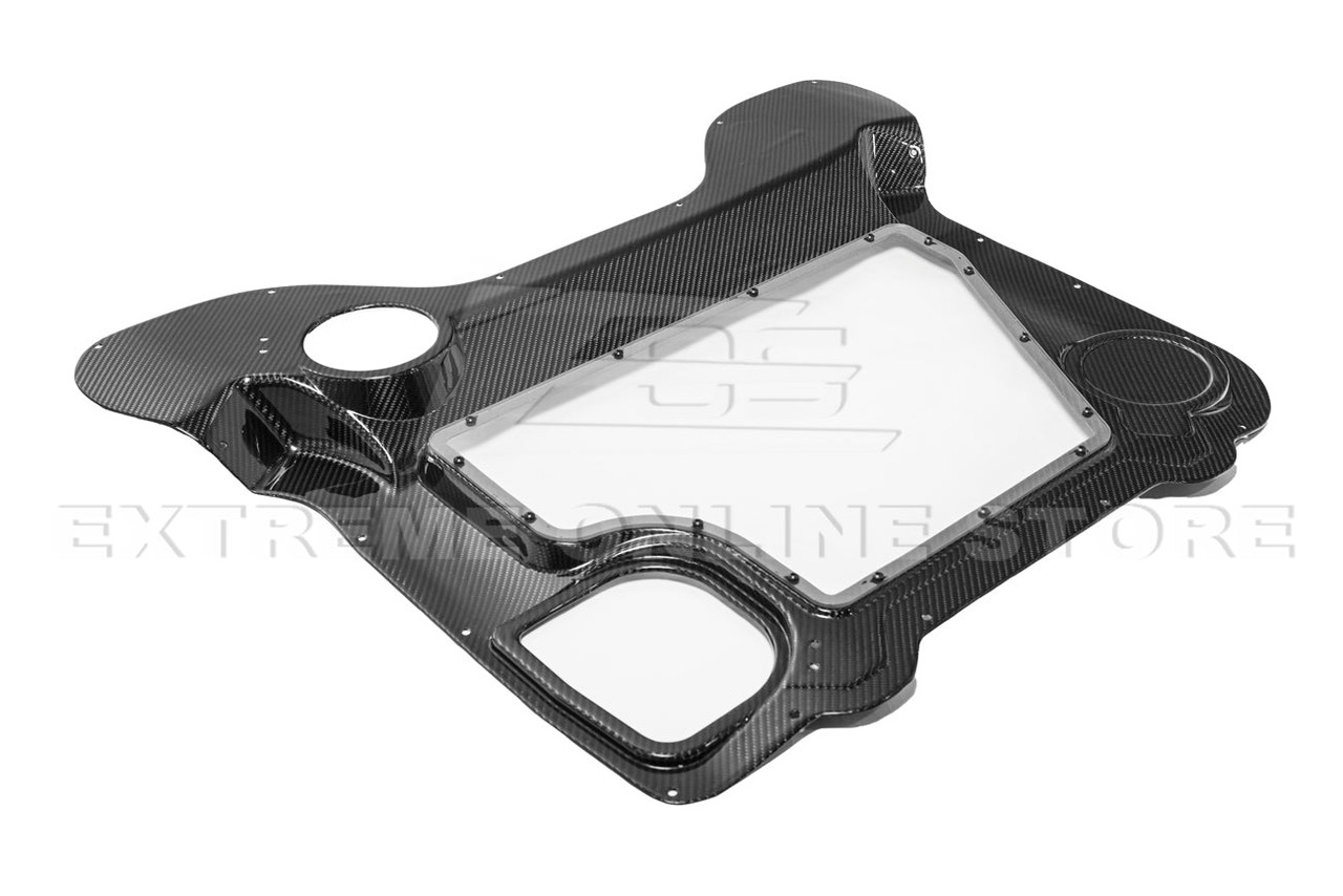 EOS Engine Bay Panel Cover HTC Exposed - C8 Corvette (EC-709-BKCF)