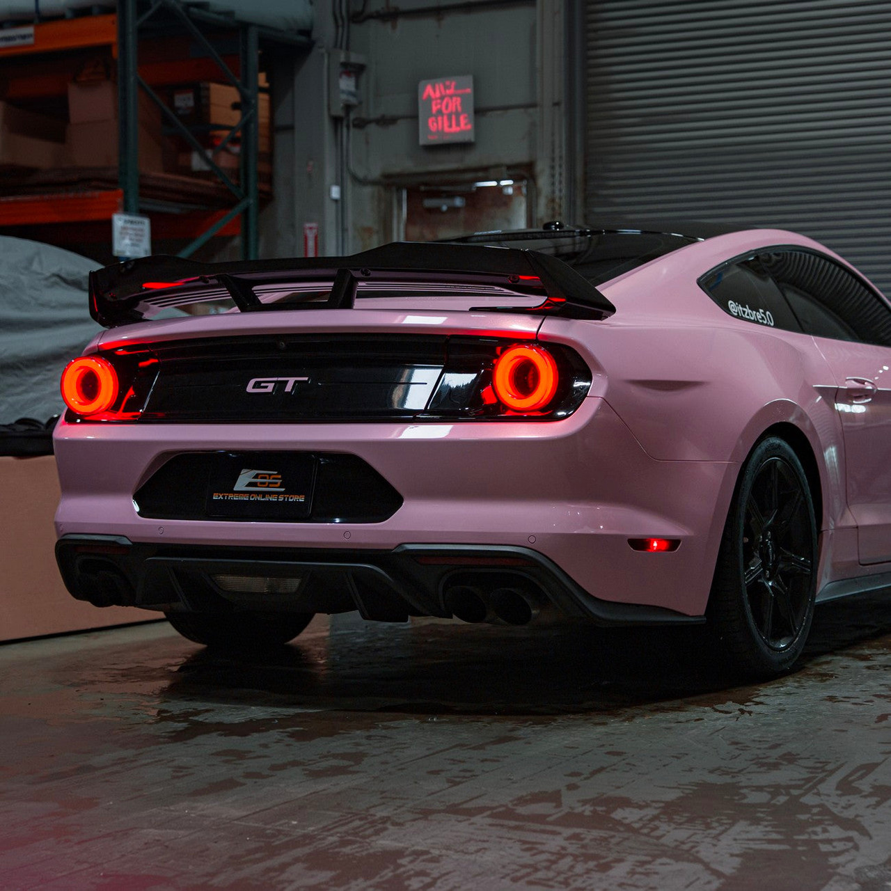 EOS Ferrari Style LED Tailights - Smoke Tinted - 2015-2023 Ford Mustang ...