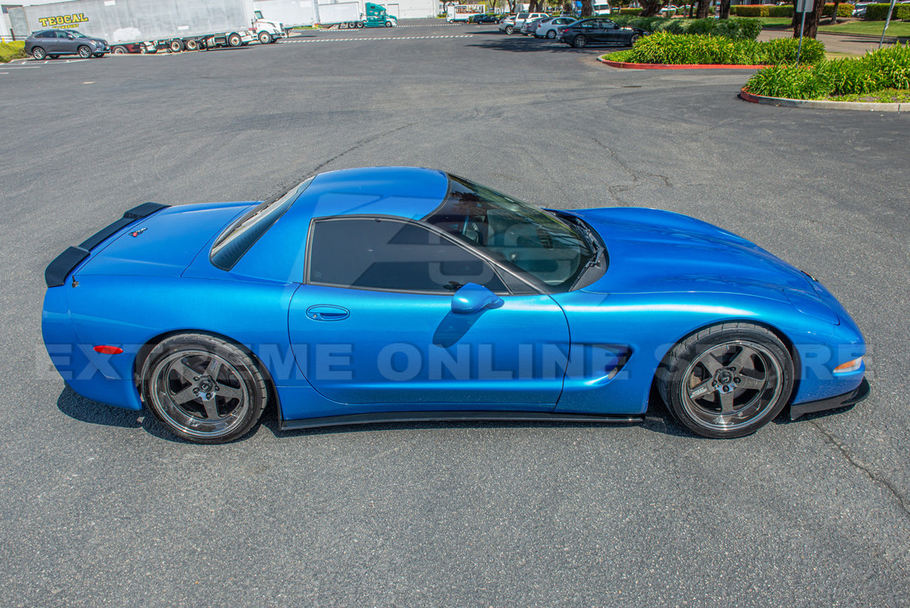 EOS ZR1 Style Side Skirts - Gloss Black - C5 Corvette (SS-229-V2-ABS)