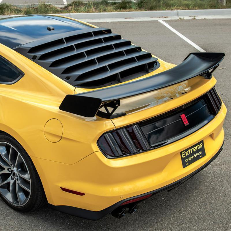 EOS GT500 High Wing Rear Spoiler - Gloss Black - 15-23 Ford Mustang ...
