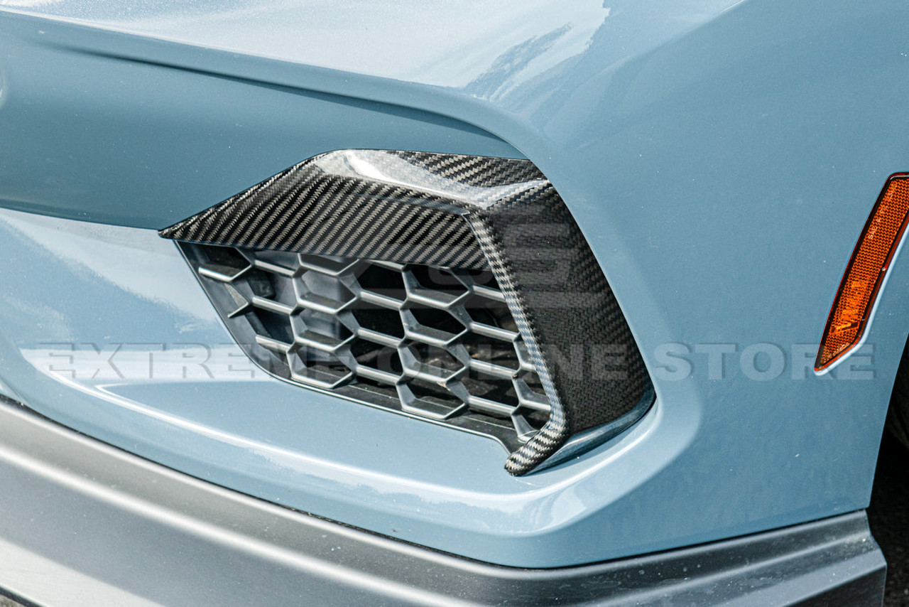 EOS Front Grill Inserts - Carbon Fiber - 2024+ Ford Mustang (VENT-747 ...