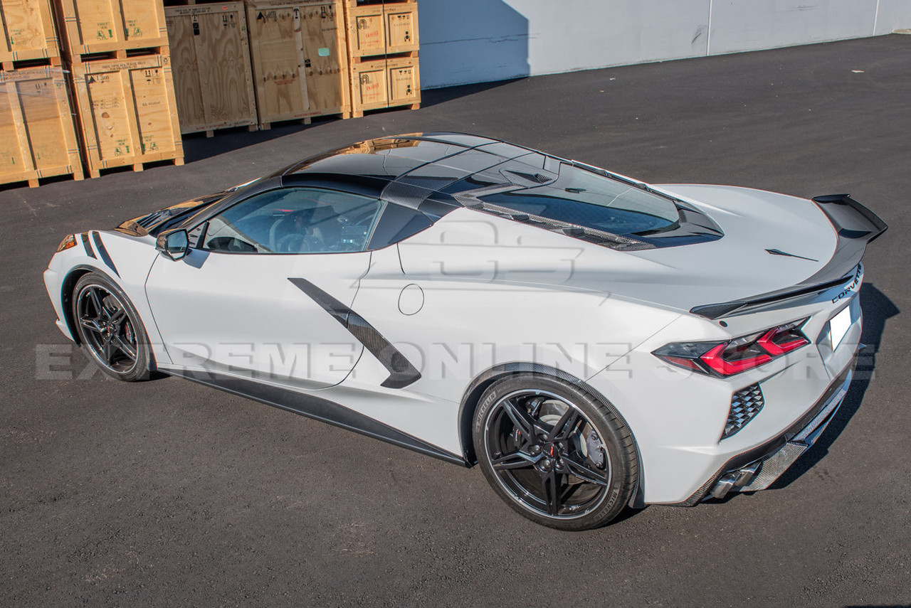 EOS Side Skirt Rocker Panels - Matte Black - C8 Corvette (SS-471-ABS)