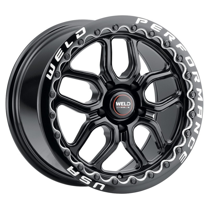 Weld Laguna Beadlock Gloss Black 17x10 Rear Wheel - S550 / S650 Mustang ...