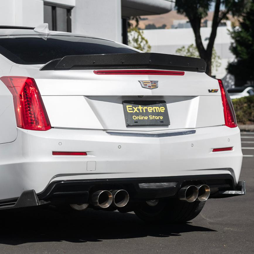 EOS Carbon Fiber Rear Wickerbill Trunk Lid Spoiler - Cadillac ATS-V ...
