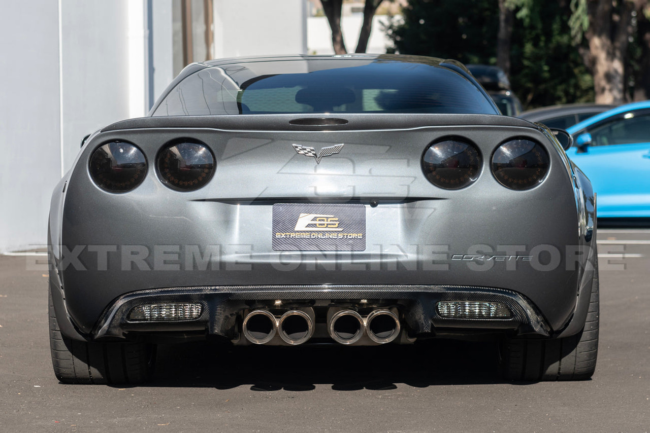 EOS Rear Diffuser - Carbon Fiber - C6 Corvette Base / GS / Z06 / ZR1 ...