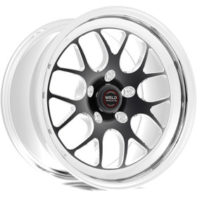 Weld Wheels - 17x11" RT-S S77 Black Rear Wheel - C6 Corvette Z06 ...