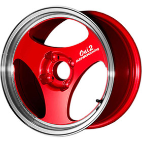 Advan ONI2 15X8 / ET30 / 4x100 - Machining & Racing Candy Red - YAY5G30ACR